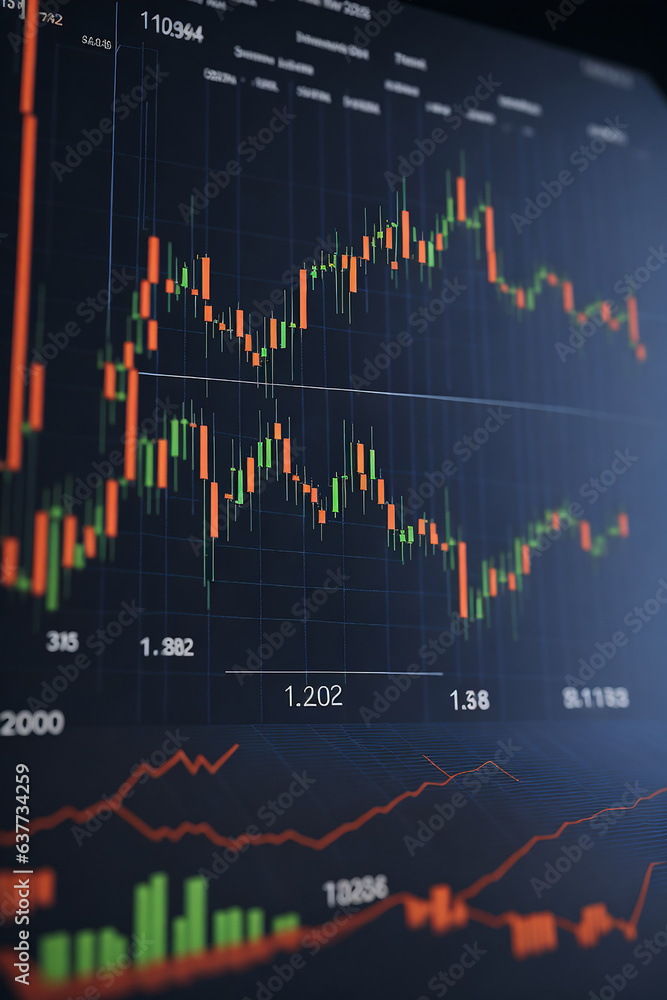 stock market trading candlestick chart background image Stock ...