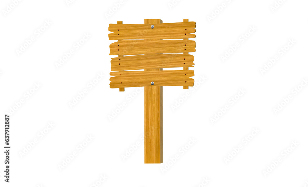 Wooden directional sign. Wood. Space for writing your message ...