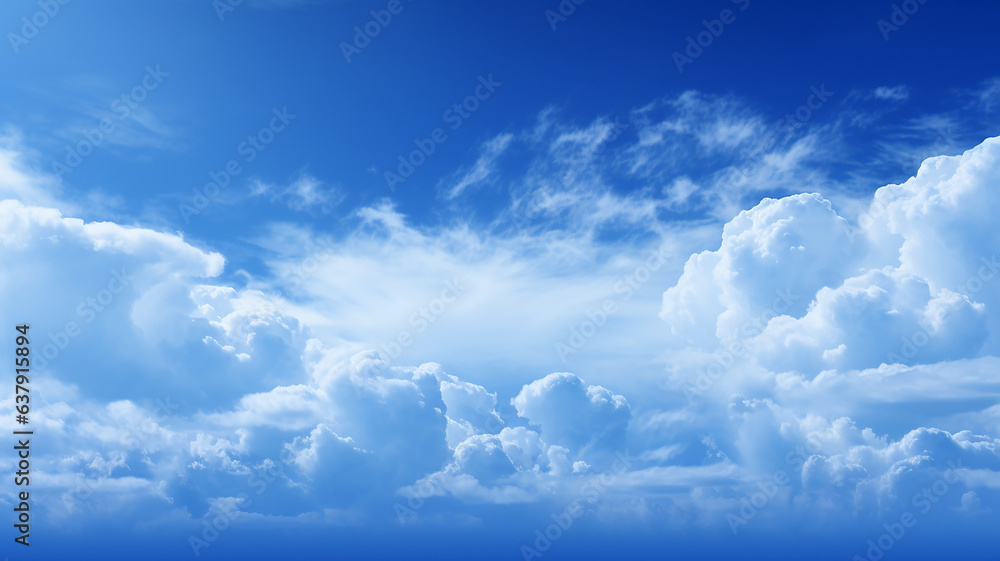 deep blue sky background Stock Photo | Adobe Stock