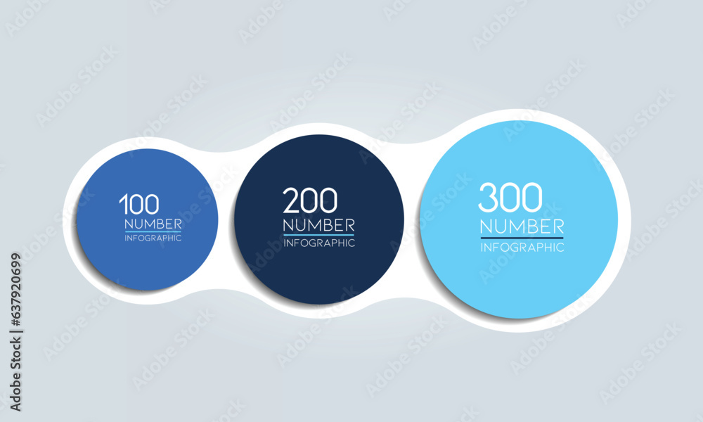 3 elements scheme, diagram. Three connected circles. Infographic ...