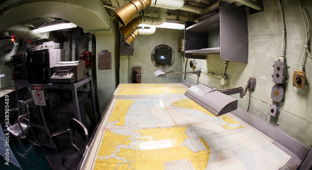 New York, United States - August 5, 2023: Inside the USS Intrepid ...