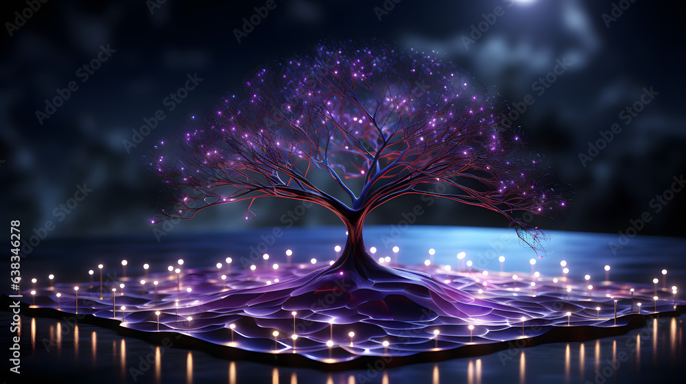 Amethyst token Hedera Hashgraph against a darkened background ...