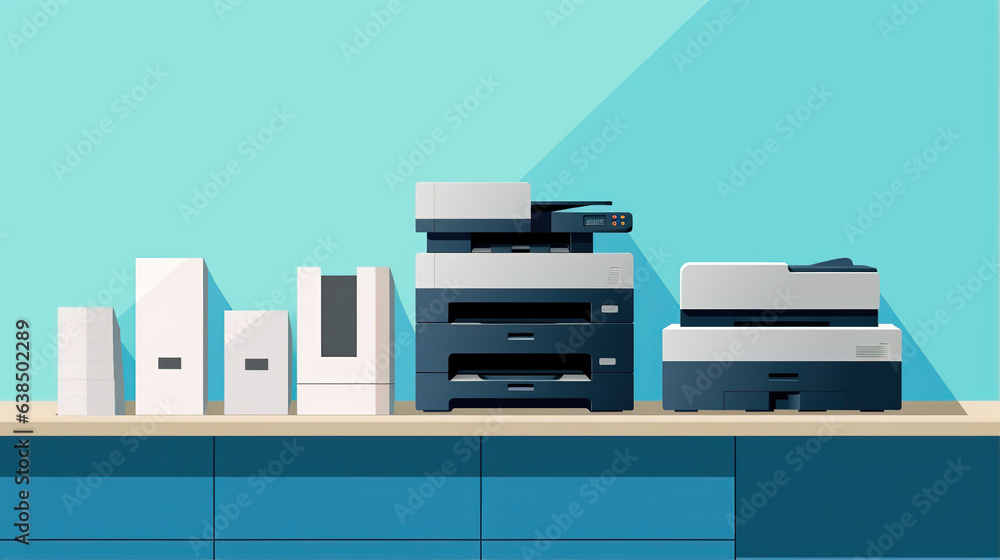 Printers and Copiers: Office equipment like printers and copiers, used ...