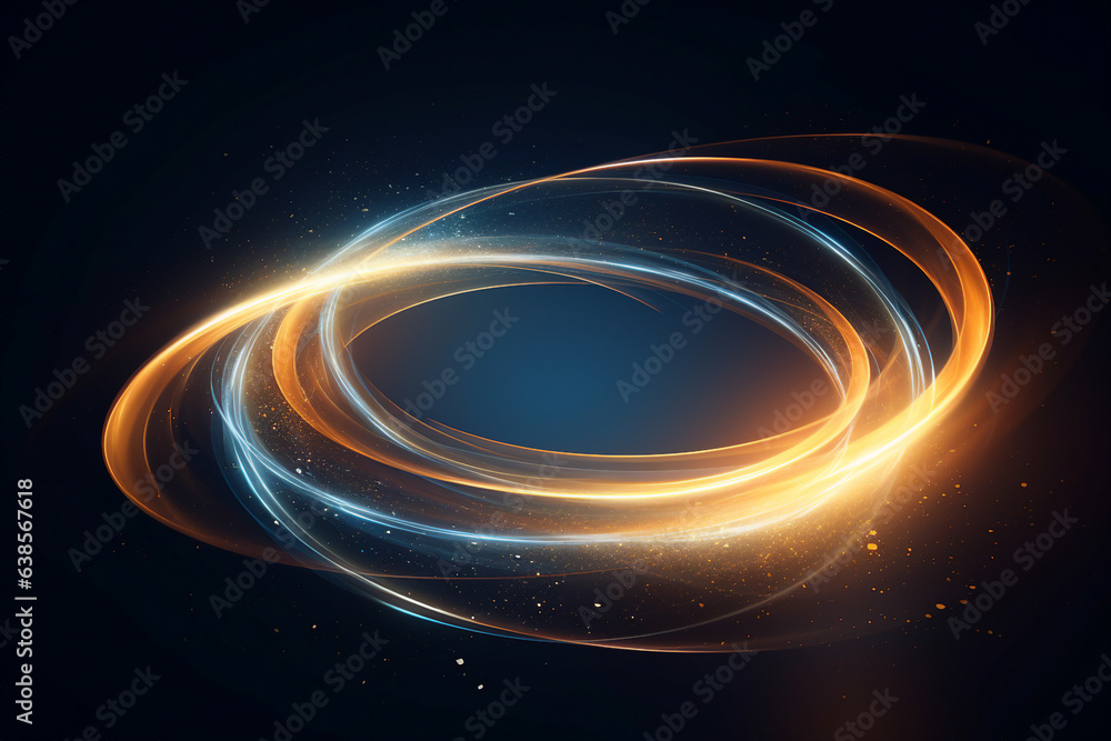 Generative ai collage image picture of magic mysterious swirl twirl ...