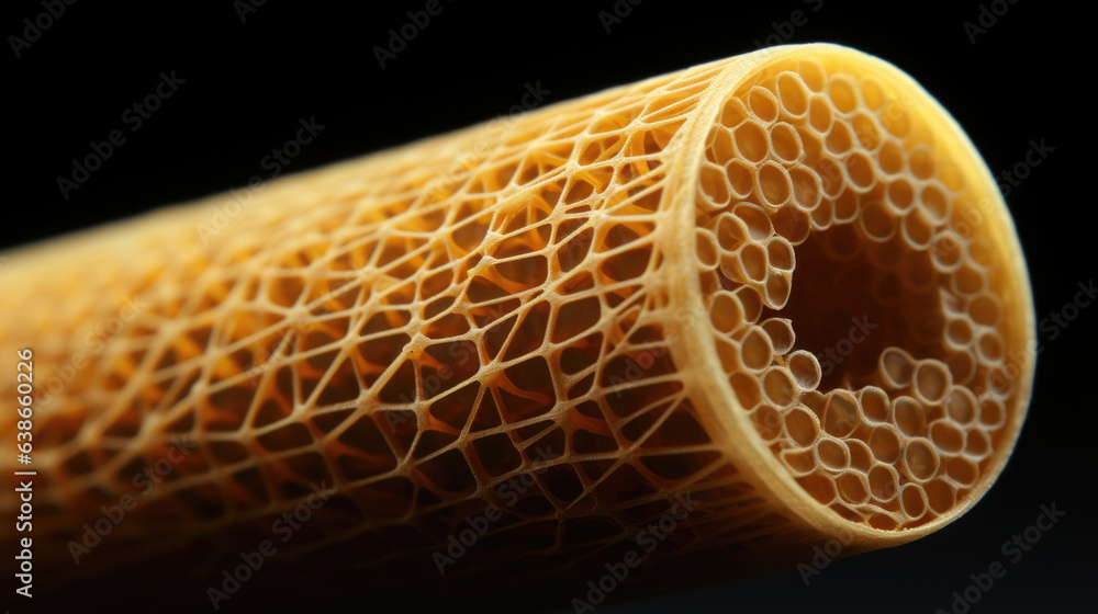Foto de Stock Under the microscope this pollen tube has an intriguing ...