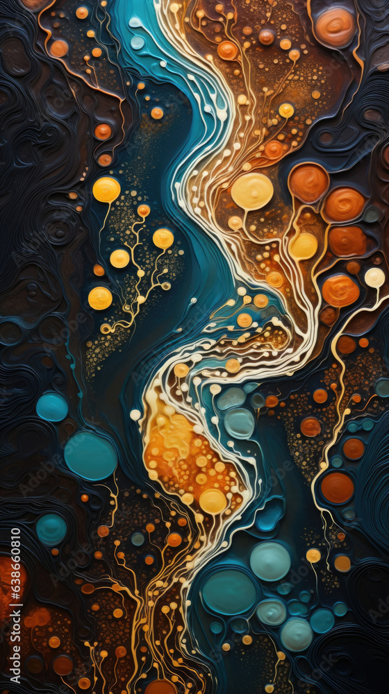 microscopic river is revealed to be an intricate pattern of swirling ...