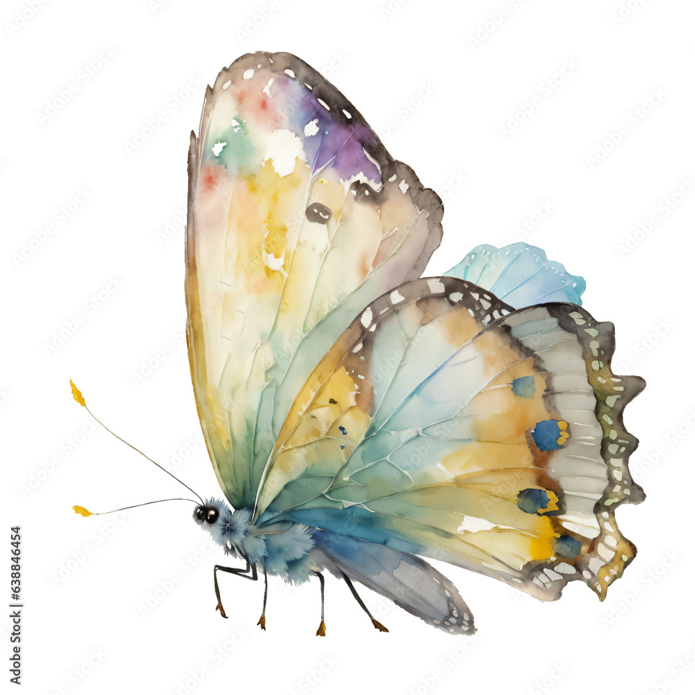 Watercolor Monarch Butterfly Clipart | Transparent Butterfly PNG ...