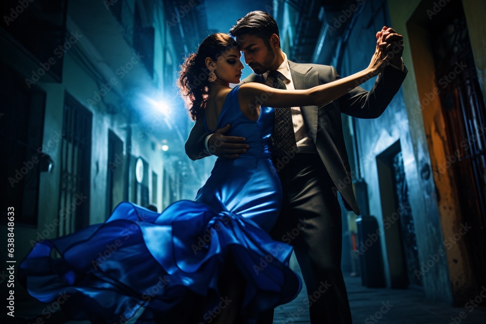 fast-paced twists and turns of an Argentine Tango. The dancers, bathed ...