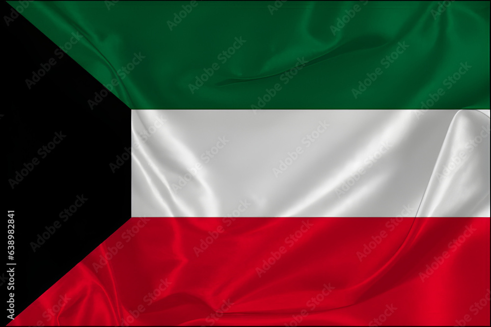 Stock-Illustration „Kuwaiti Flag Waving with Pride. National Patriotism ...
