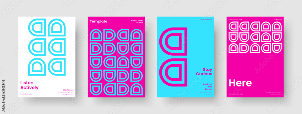 Creative Flyer Layout. Abstract Report Template. Isolated Book Cover ...