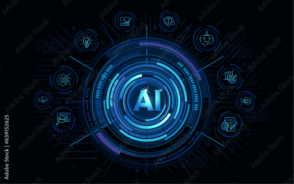 AI tech, AI background, logo, chatbot chat with AI, Artificial ...