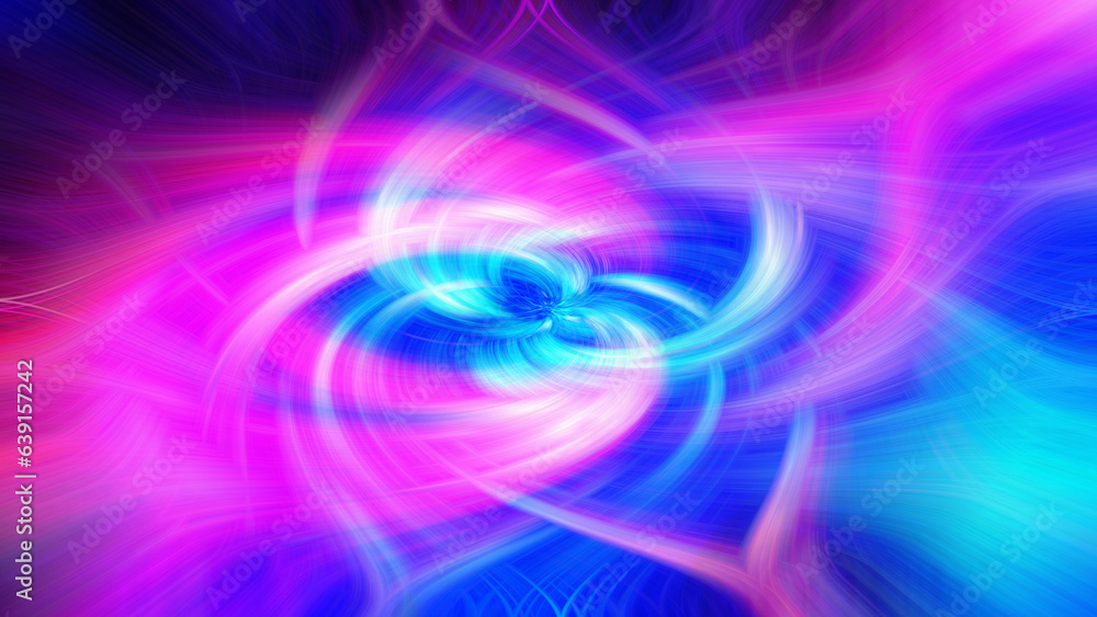 glow effect rainbow ray pulsation, light wave spectral colors ...