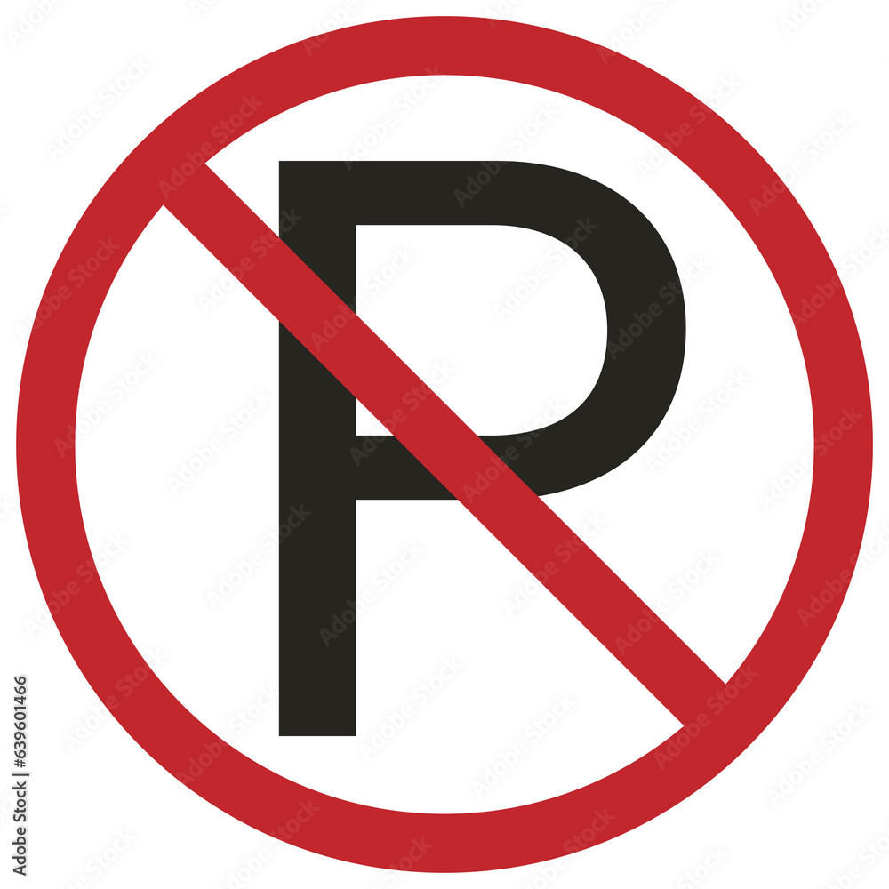 Isolated printable sticker label design round circle white red P letter ...