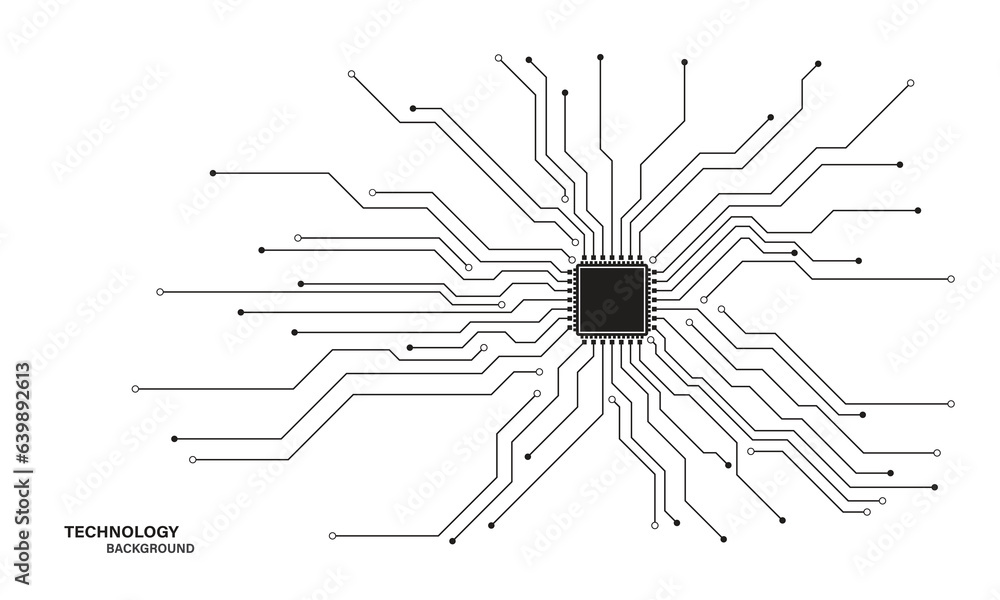 Circuit board. Technology background. Central Computer Processors CPU concept. Motherboard ...