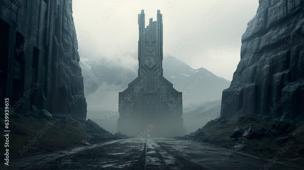 Masterpiece of extraterrestrial construction. Colossal structure ...