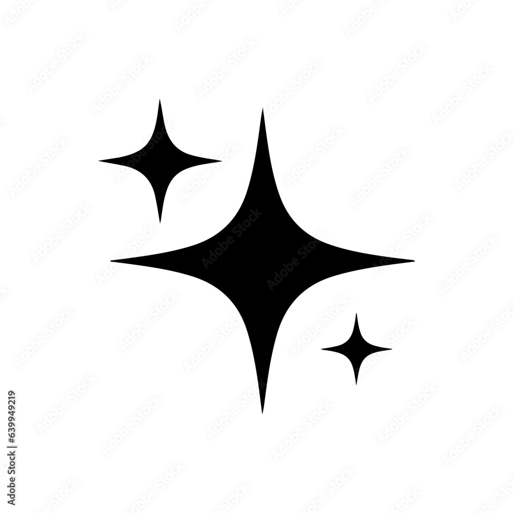 Vector de Stock Sparkle Svg, Sparkling Stars Svg, Star Effect Svg, twinkle png, Glitter and ...