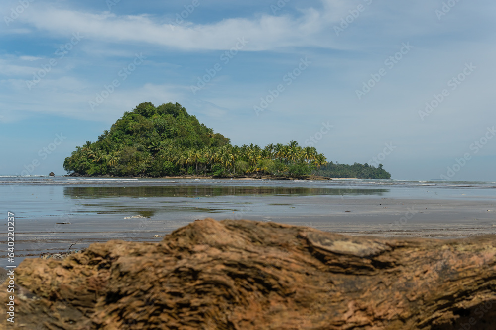 Beautiful Air Manis Beach in Padang, West Sumatra, Indonesia. Captured ...