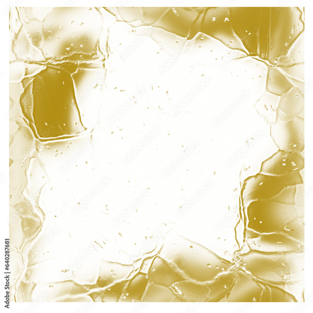 Grunge style golden frames overlay on transparent background. Royalty ...