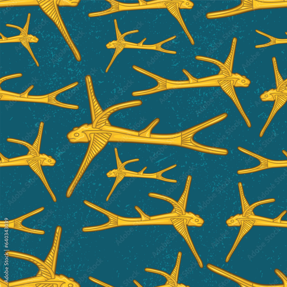 Beautiful colombian ancient indigenous golden fish representation ...