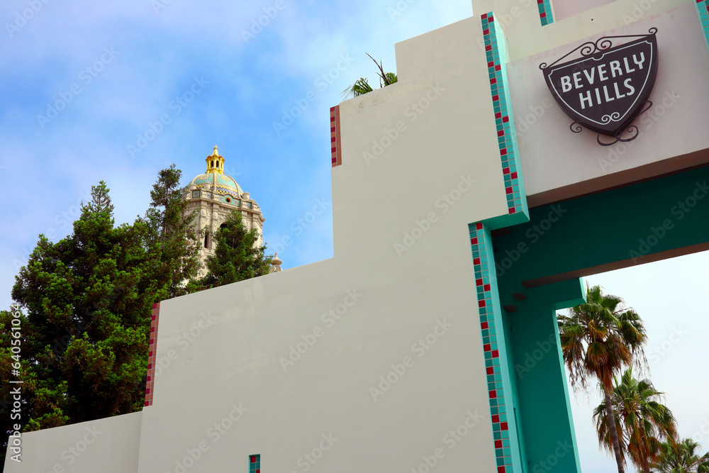 Beverly Hills, California: BEVERLY HILLS Civic Center. The building was ...