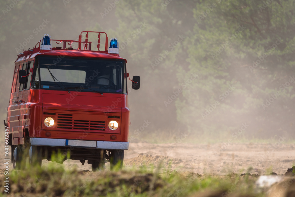 FIRE DEPARTMENT - Polish historic light rescue and firefighting vehicle ...