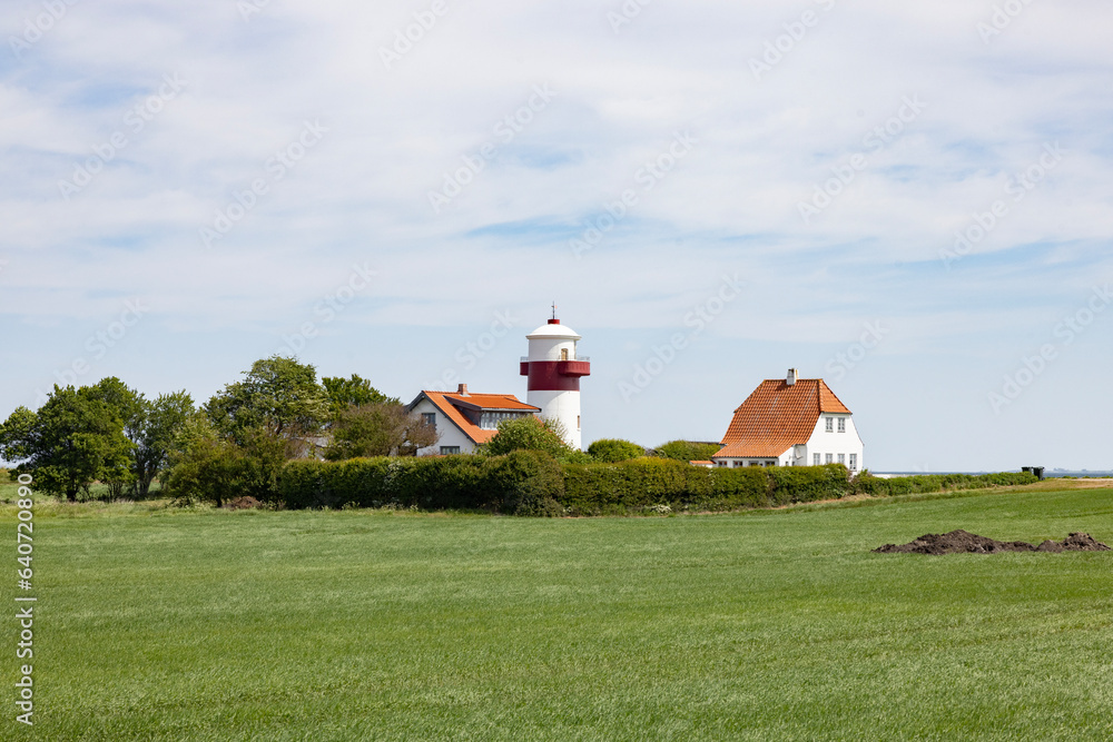 The 12 meter high Hou angle lighthouse was erected in 1892 and lit for ...