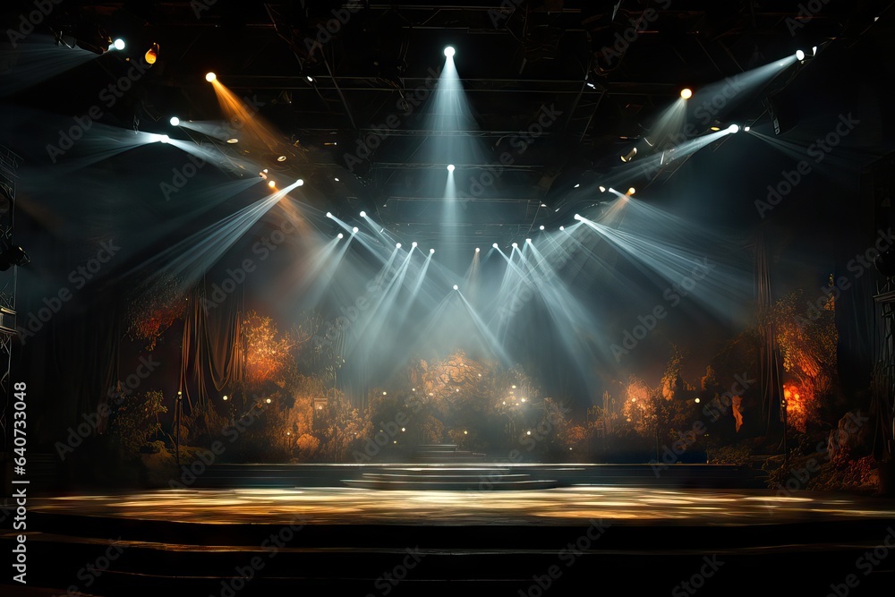 design setup entertainment smoke modern effect show illumination light ...