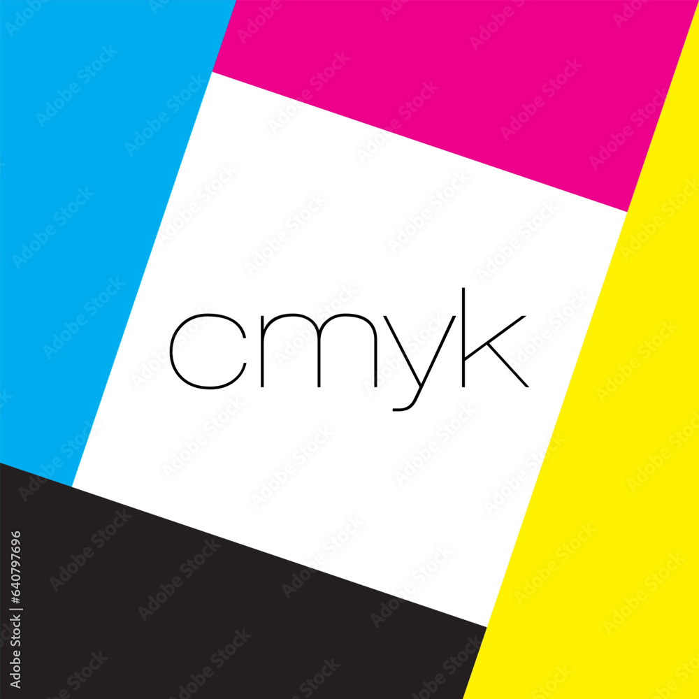 CMYK color combination, printing Stock Vector | Adobe Stock