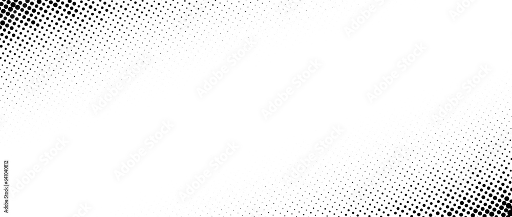 Corner halftone texture. Dotted gradient pattern background. Abstract faded pop art wallpaper ...