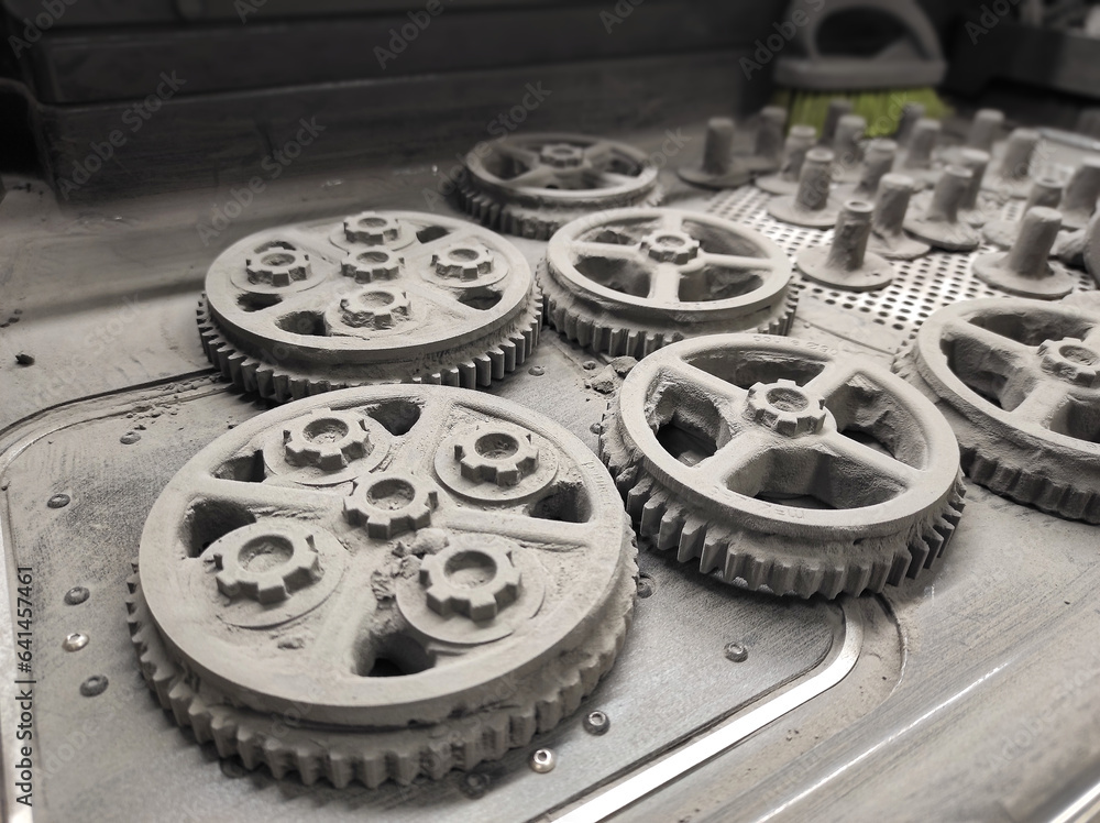 Rapid prototyping - SLS 3D Printing of gears Stock Photo | Adobe Stock
