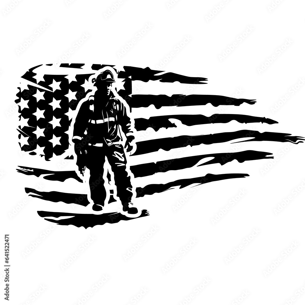 firefighter svg, firefighter flag svg, fireman svg, fire department svg ...