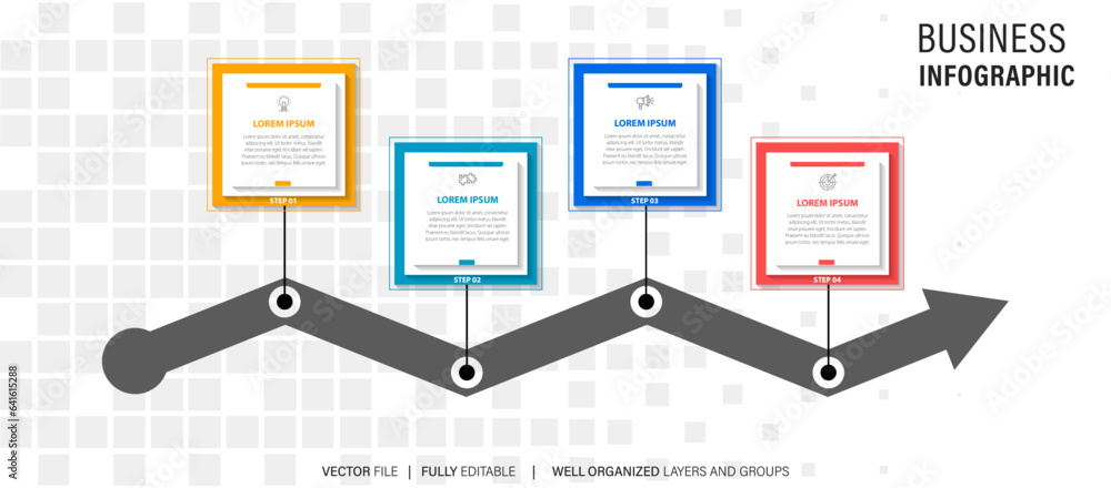 Investment efficiency infographic chart design template. Editable ...