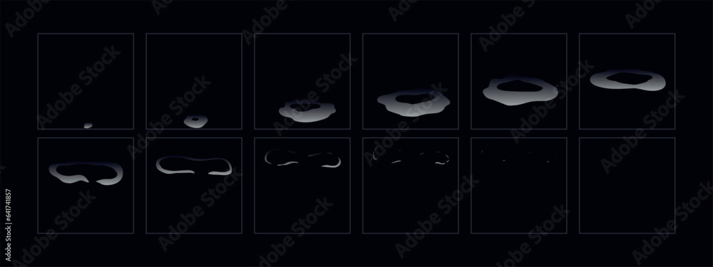 Smoke animation. Smoke effect Sprite sheet for 2d cartoon or animation ...