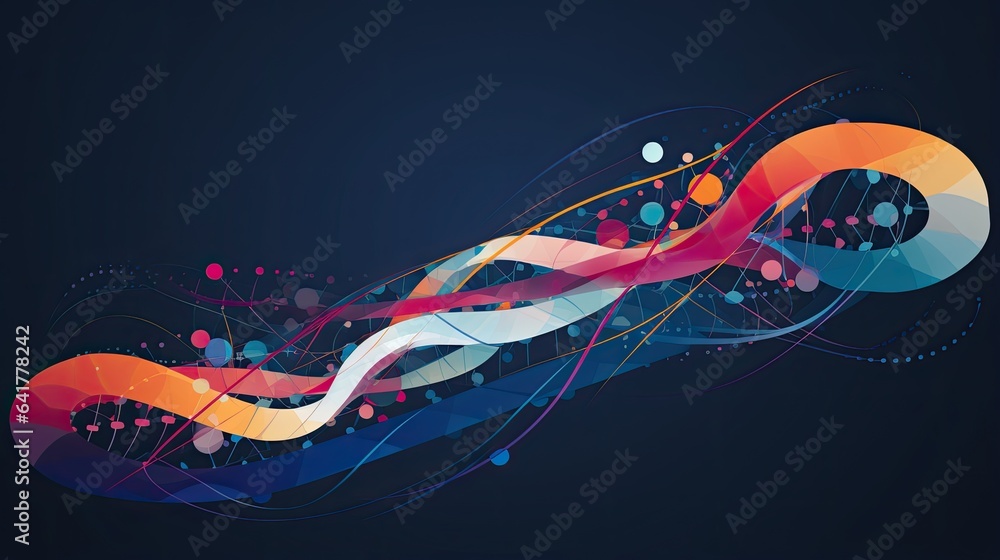 ภาพประกอบ Stock An Illustration Of The Dna Genome That Perfectly Illustrates The Relationship
