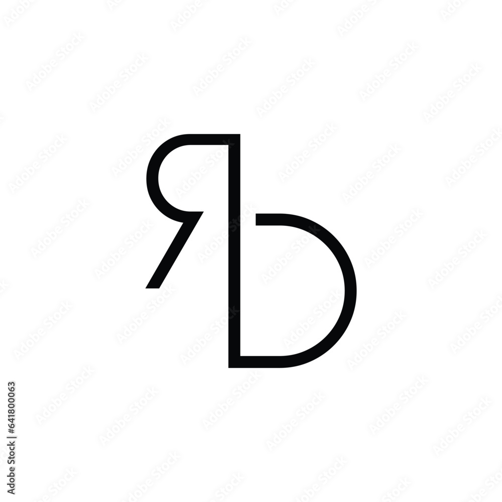 Initial RD DR Monogram Logo Design Vector Stock Vector | Adobe Stock