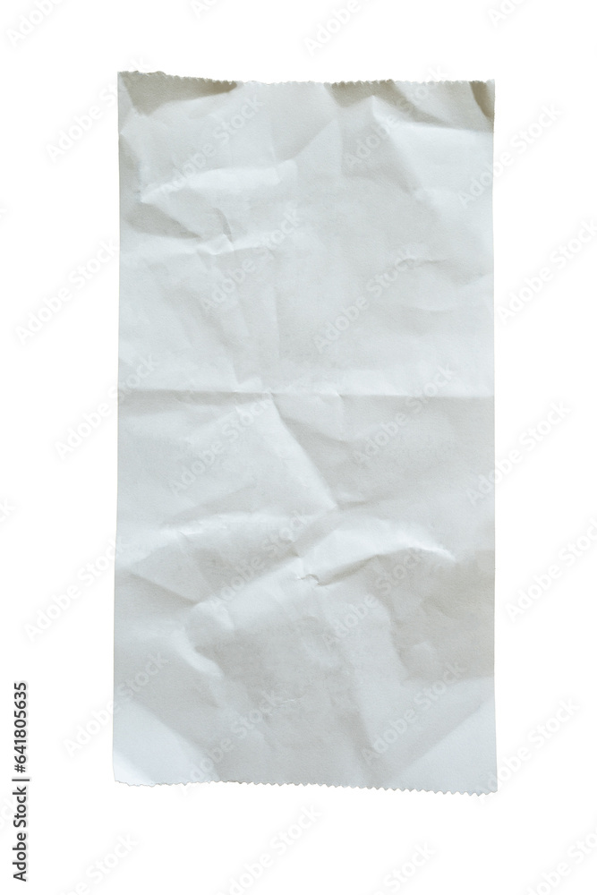 Crumpled receipt paper Stock Photo | Adobe Stock