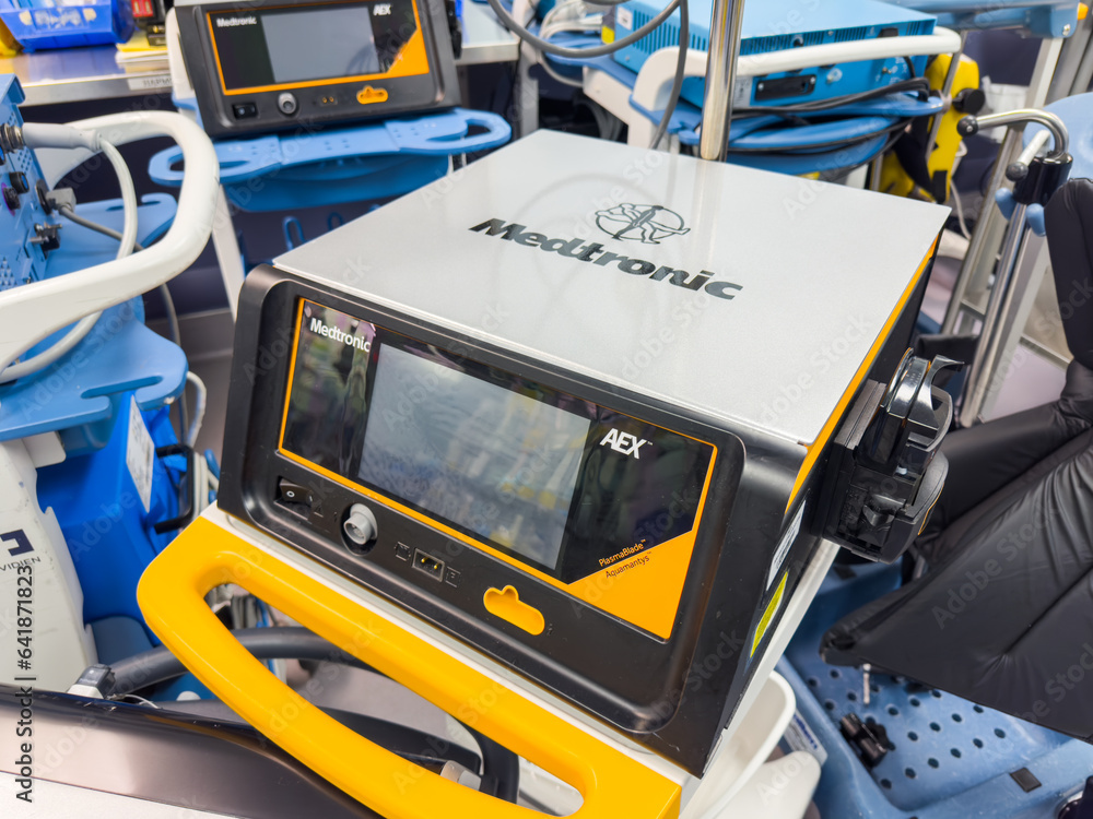 Chicago, Illinois, USA, Aug 31, 2023, Medtronic Tech: A symbol of ...