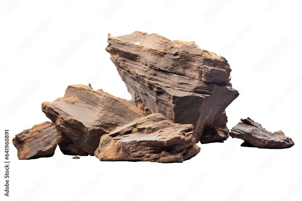 rocky boulder sin piece pile nobody cliff island mountain background ...