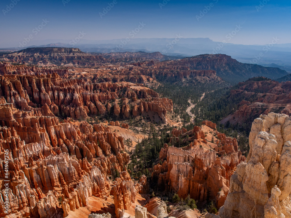 Southwest usa Bryce Canyon National Park (a rocky town of red-rose ...