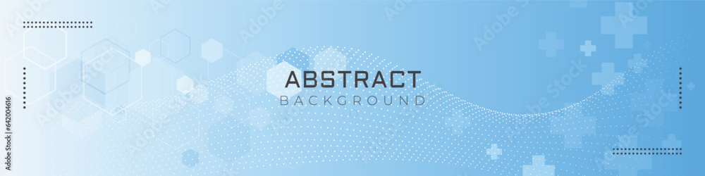 linkedin banner with abstract medical background. Concepts and ideas ...