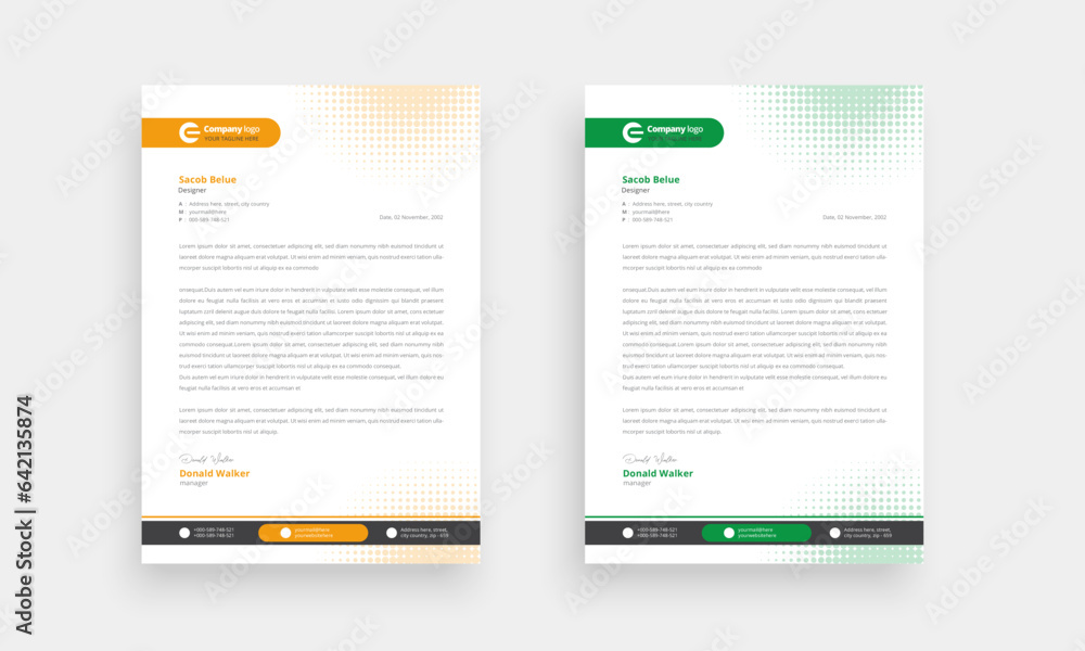 Professional new style letterhead design, official letterhead and ...