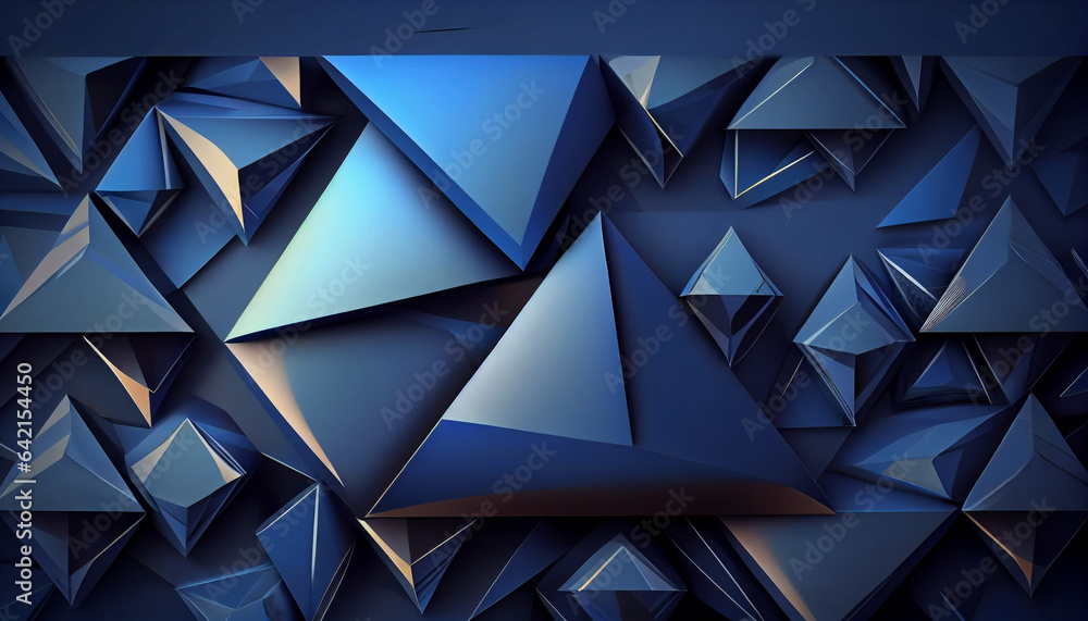 Dark black modern background for design. Geometric shape. Triangles ...