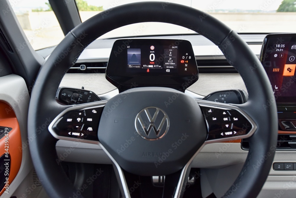 Volkswagen ID. BUZZ. Fully electric multivan with a futuristic design ...