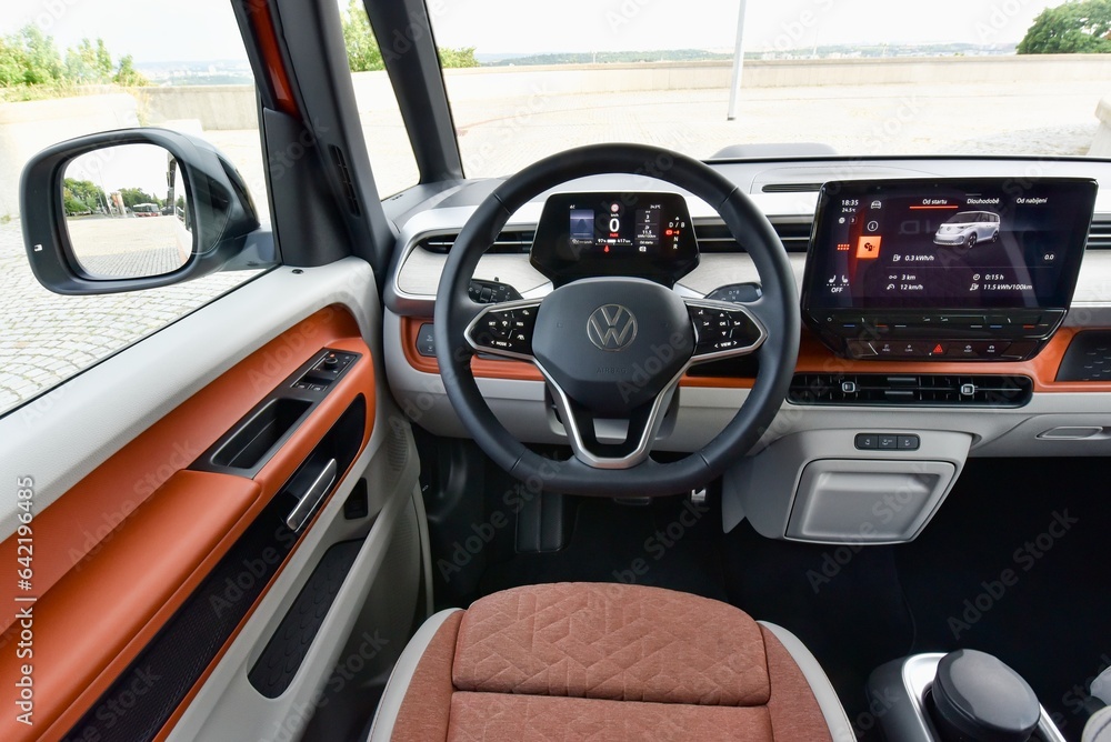 Volkswagen ID. BUZZ. Fully electric multivan with a futuristic design ...