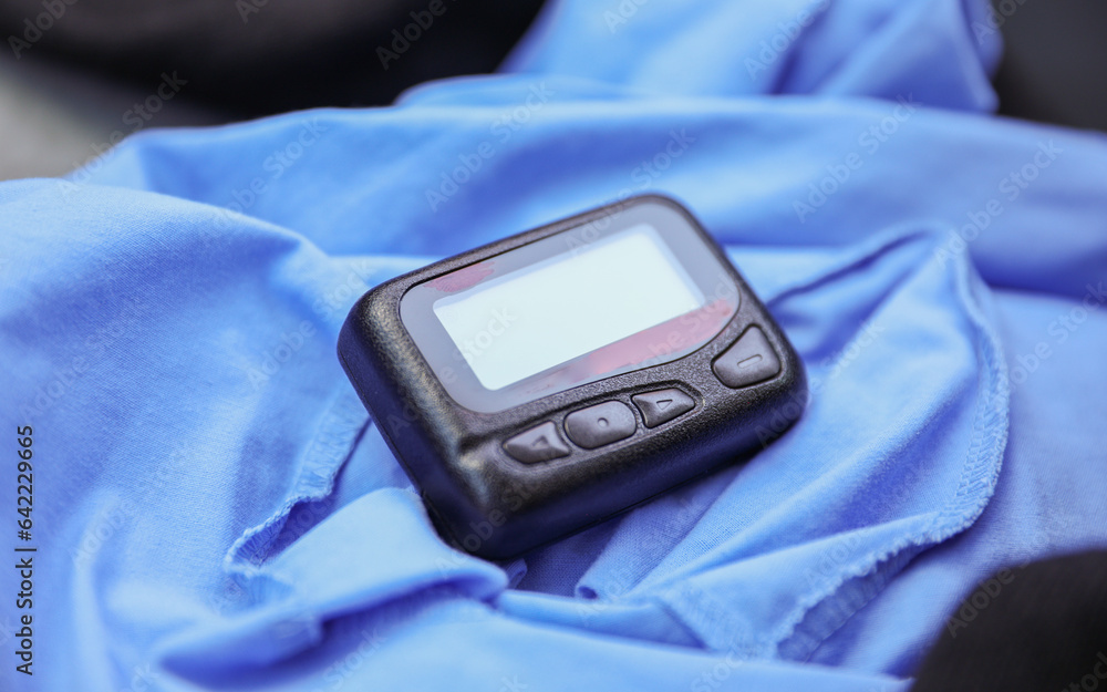 medical communication: A hospital pager signifies instant connection ...