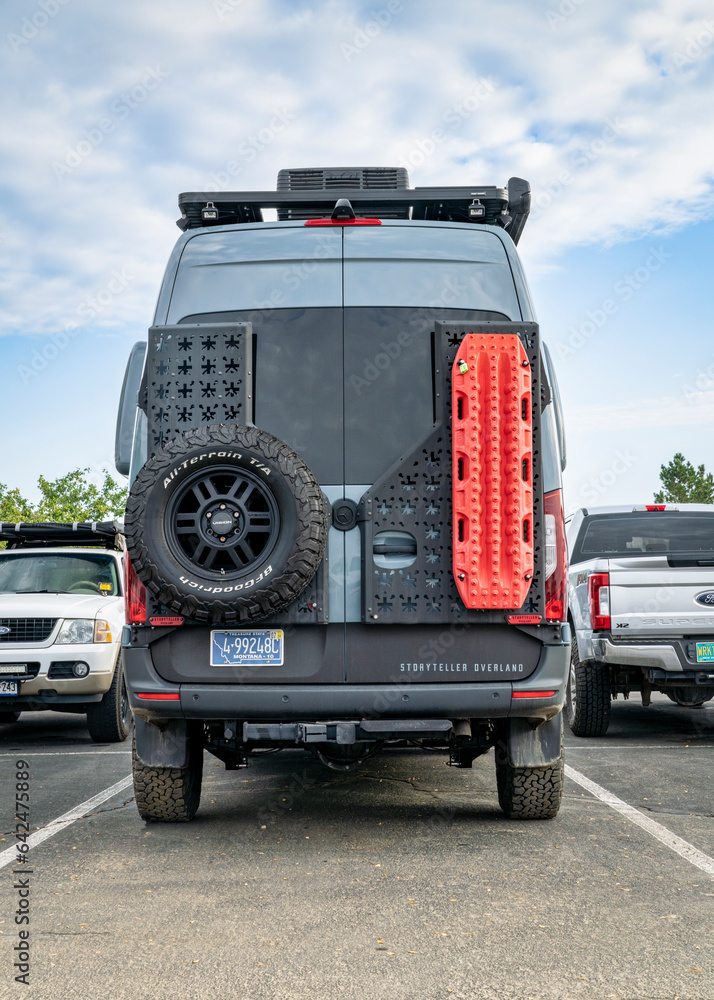 Loveland, CO, USA - August 26, 2023: Back of Storyteller Overland Beast ...