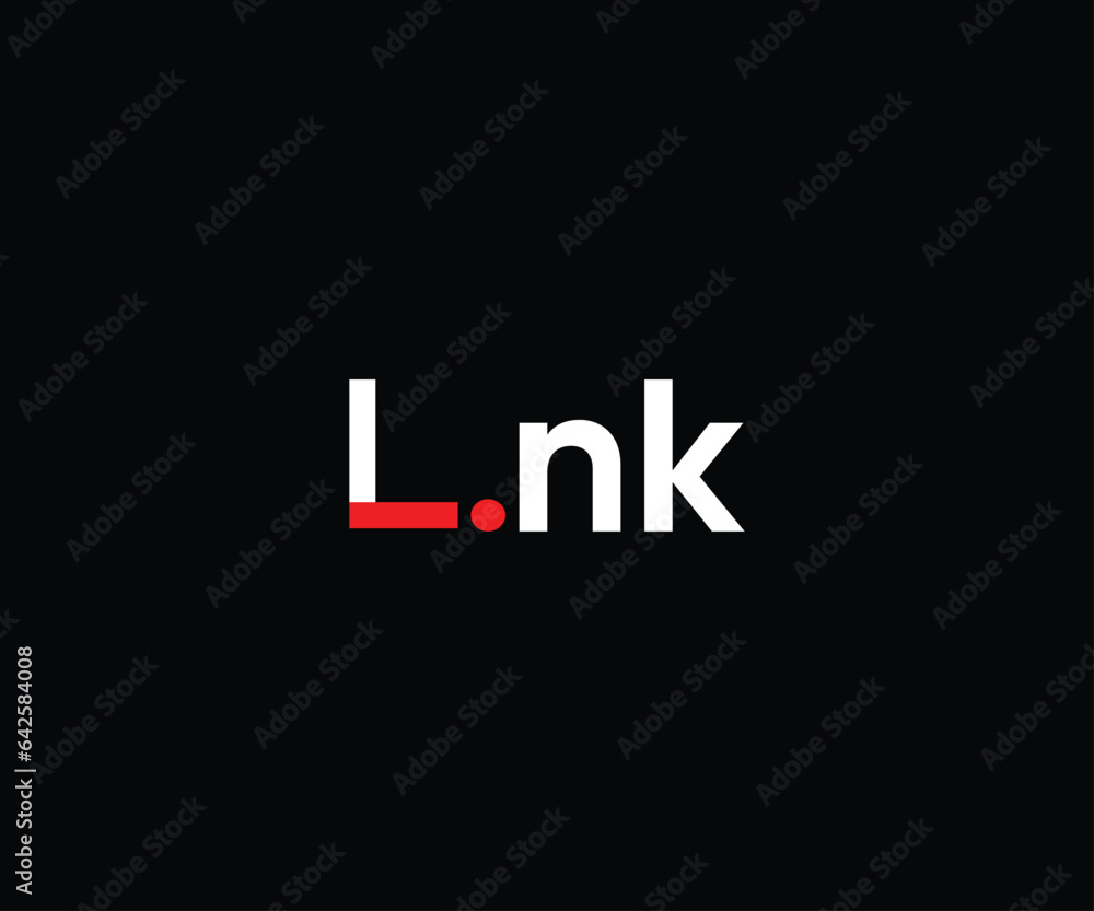vector minimalist letter l link logo design Stock Vector | Adobe Stock