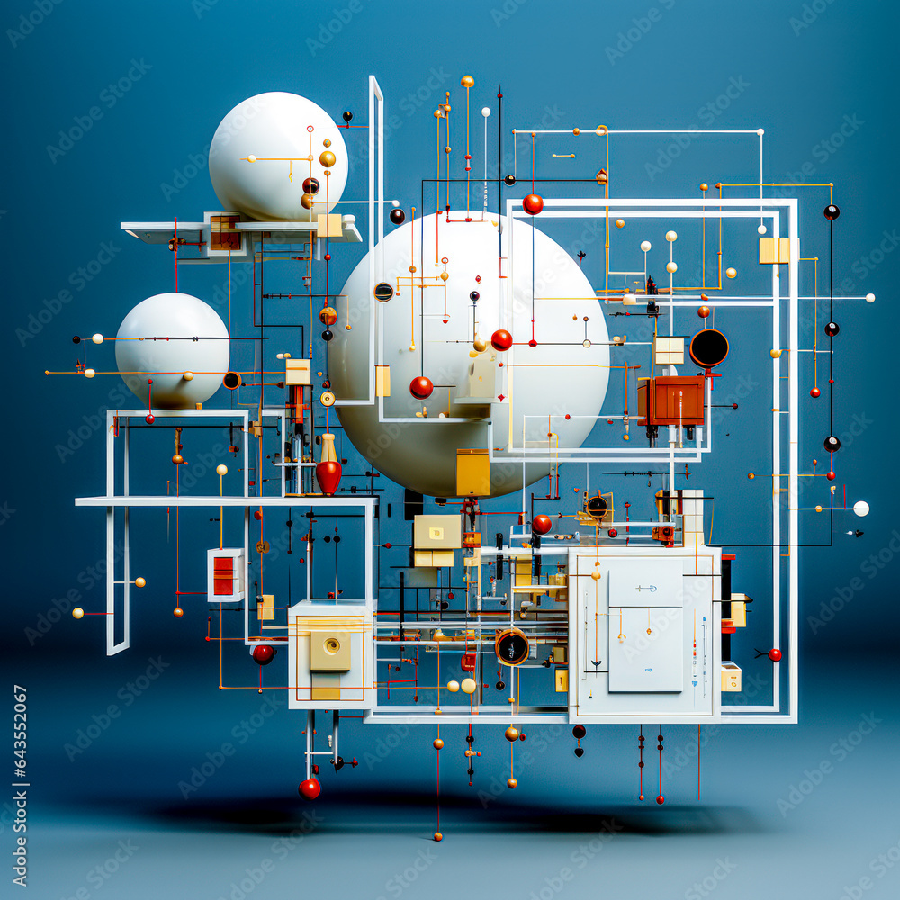 Abstract Concept Design in Colourful Maths Structures Spherical ...
