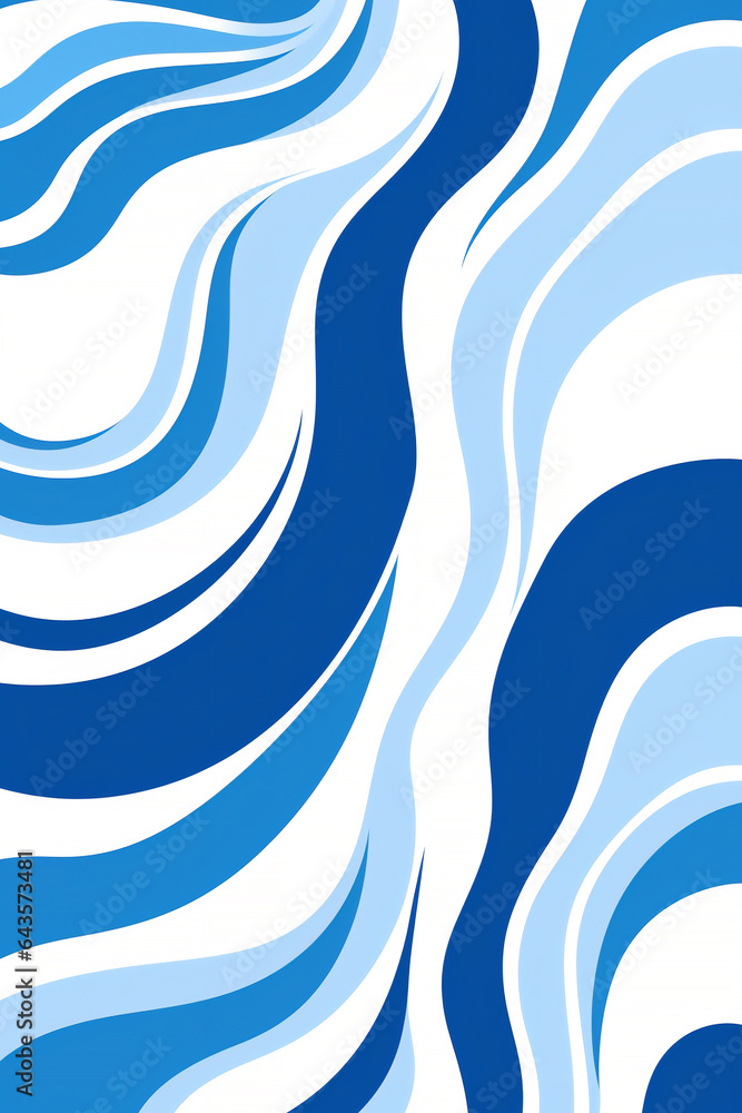 Blue wave pattern background with fluid graphic curves for a modern ...