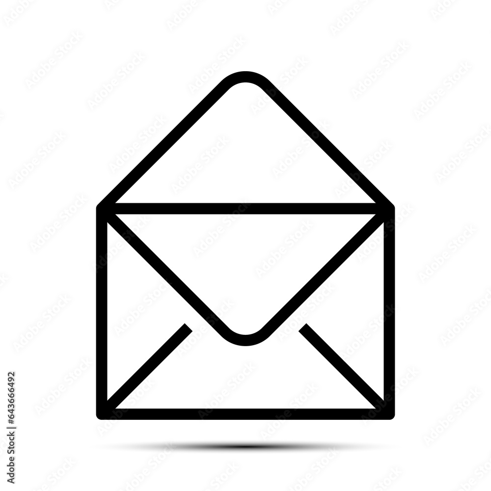 Trendy Email Icon, Message Icon, Mail Icon, Inbox Sign, Messaging ...